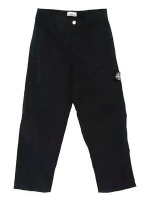 Stone Island Logo-patch Trousers - Black
