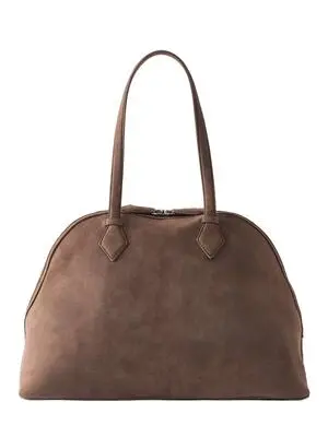 A.emery Harnick Suede Tote Dark Brown