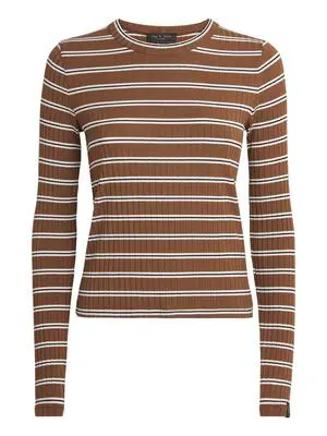RAG & BONE Ribbed Stripe Luca T-Shirt