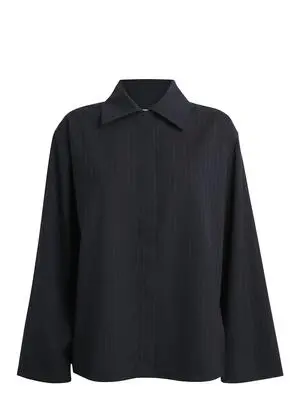 Stylein Pinstripe Brenly Shirt - Navy