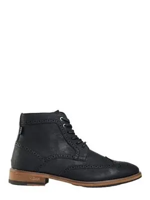 V.GAN LONDON Brogue Ankle Boots - Black