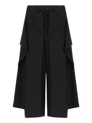 Issey Miyake Wide Leg Trousers - Black