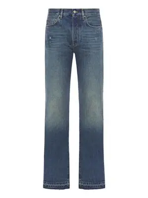Amiri Straight Leg Jeans Blue 1