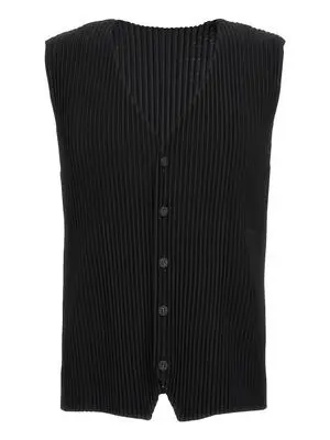 Issey Miyake Suit Vest - Black