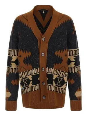 Alanui Patterned Cardigan - Brown