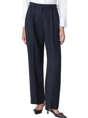 BLAZÉ MILANO Twill Palazzo Trousers Blue
