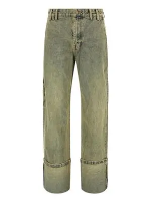 ENTIRE STUDIOS Straight Leg Jeans - Yellow