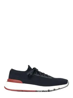 Brunello Cucinelli Knit Low-top Sneakers - Blue