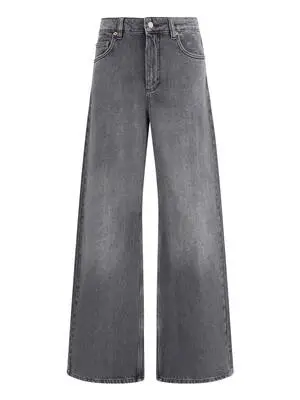 MARINE SERRE Wide Leg Jeans