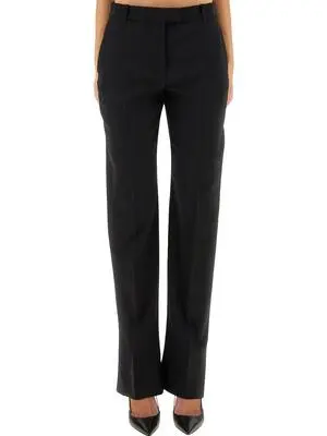 Alexander McQueen Straight Leg Trousers - Black