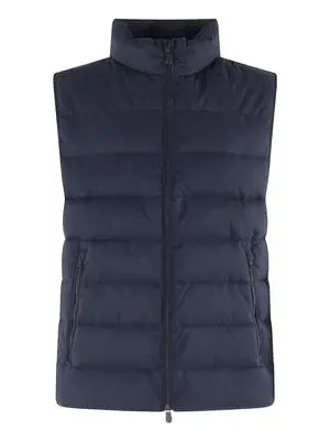 SAVE THE DUCK Quilted Suit Vest - Navy