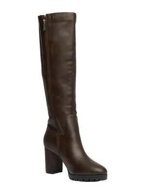 V.GAN LONDON Edam Knee High Boots - Brown