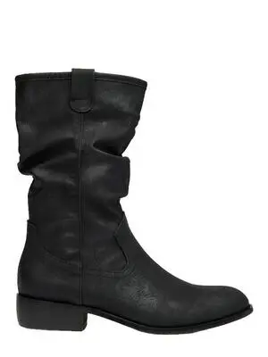 V.GAN LONDON Prune Mid-calf Boots - Black
