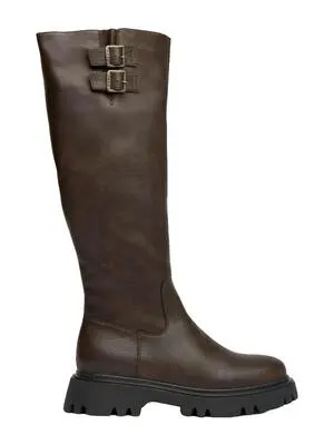 V.GAN LONDON Bram Knee High Boots - Brown