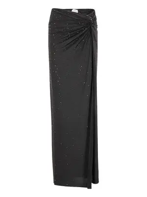Andamane Embellished Maxi Skirt - Black
