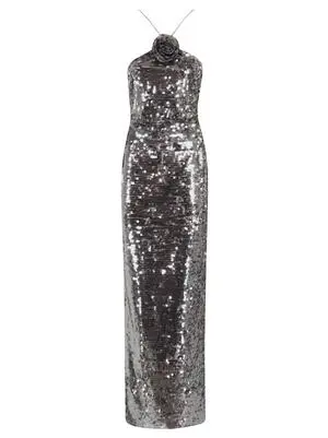 Magda Butrym Embellished Maxi Dress - Grey