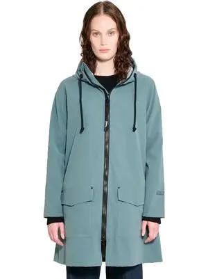 Stutterheim Mosebacke Patch Matte Raincoat - Moon Rock