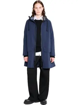 Stutterheim Mosebacke Patch Matte Raincoat - Navy