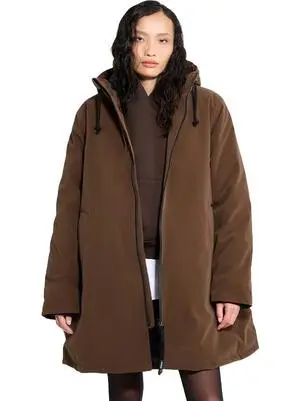 Stutterheim Mosebacke Winter Matte Coat - Dark Brown