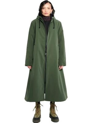 Stutterheim Mosebacke Long Matte Winter Coat - Green