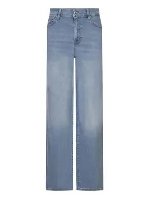 FRAME Frame Le Slim Palazzo High-Waist Wide-Leg Jeans Blue 2