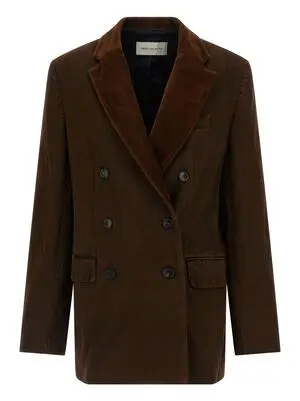 Dries Van Noten Double Breasted Jacket - Brown