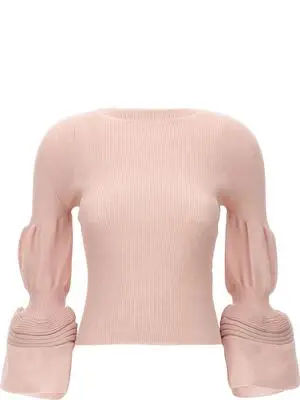 Issey Miyake Ribbed Sweater - Pink