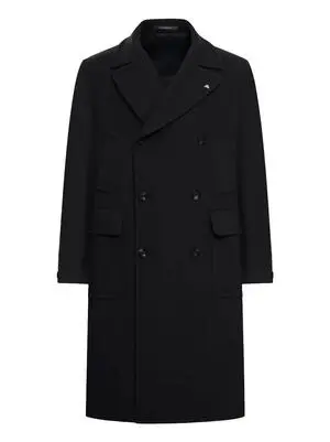 Tagliatore Tailored Overcoat - Black