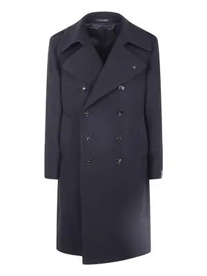 Tagliatore Tailored Overcoat - Black