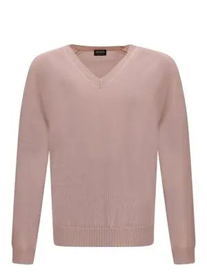 Zegna V-neck Sweater - Cyclamen