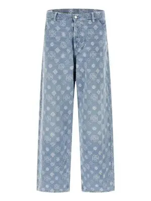 Casablanca Printed Jeans - Blue
