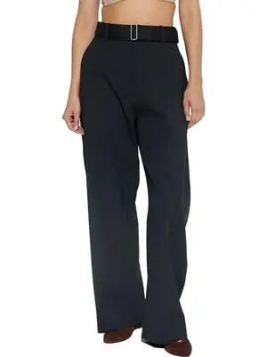 Studio Nicholson Tailored Wide-leg Trousers - Black