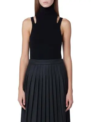 ROBERTO COLLINA Sleeveless Top - Black