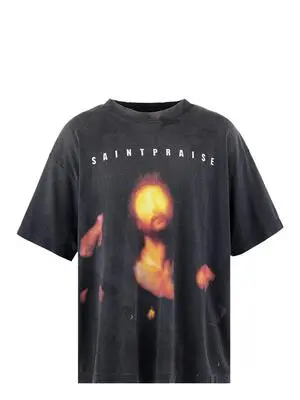 SAINT MXXXXXX Saint Praise Short-sleeve Tee - Black