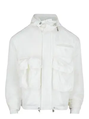 FERRAGAMO Hooded Utility Jacket - White