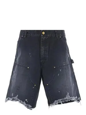 SAINT MXXXXXX Double Knee Shorts - Black