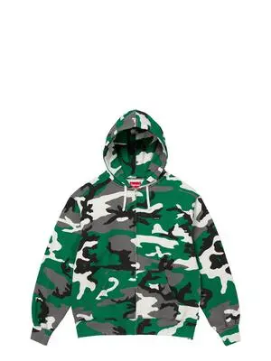 Supreme Small Box Zip Up Hooded Sweatshirt - Green