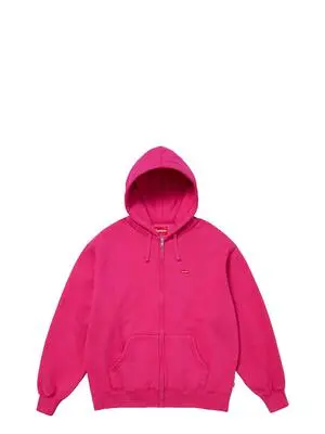 Supreme Small Box Zip Up Hooded Sweatshirt - Pink