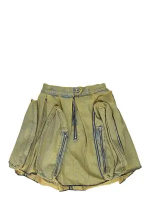WHO DECIDES WAR BY EV BRAVADO Window Pocket Cargo Maxi Skirt - Green