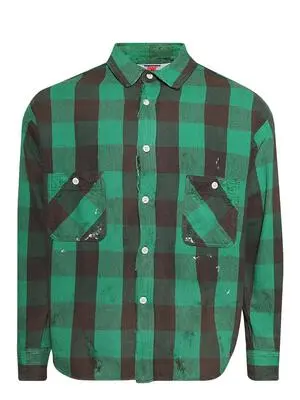 SAINT MXXXXXX Flannel Shirt - Green