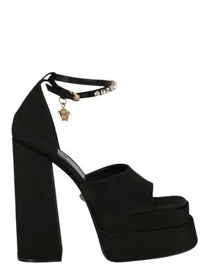Versace Medusa Aevitas Platform Sandal - Black