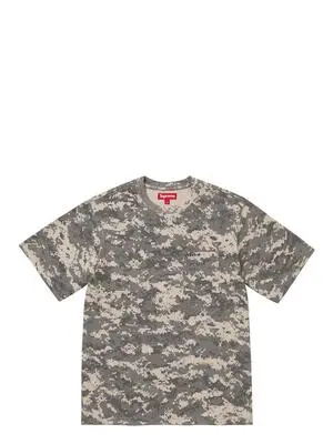 Supreme Short-sleeve Pocket Tee In Digi Camo - Green