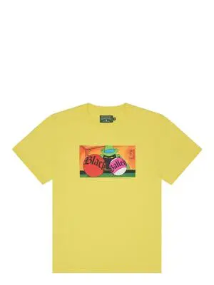 DENIM TEARS Black Balled Tee - Yellow