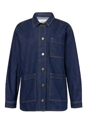 SKALL STUDIO Henny Relaxed-fit Denim Overshirt - Indigo Blue