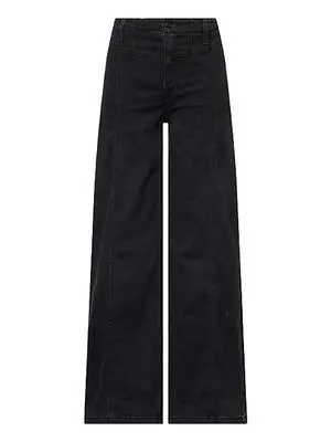 Free People Libre Wide-leg Stretch Jeans - Black