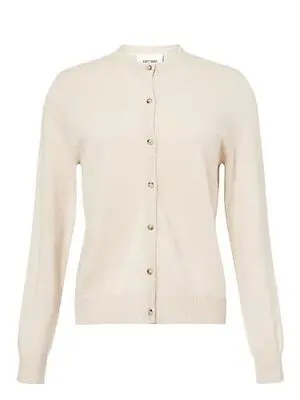 Soft Goat Regular-fit Cashmere Cardigan - Chalk