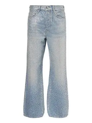 Amiri Embellished Baggy-fit Denim Jeans - Blue