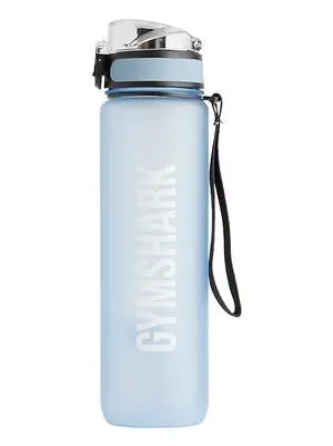 GYMSHARK Sports Straw Plastic Bottle - Bench Blue