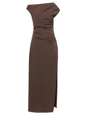 SIR. Stretch-woven Gown - Mocha