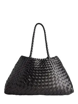 Dragon Diffusion Santa Croce Leather Tote Bag - Black